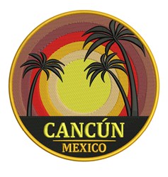 Cancun Mexico Embroidery Design | EmbroideryDesigns.com