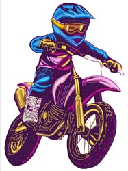 Motocross Embroidery Design | EmbroideryDesigns.com