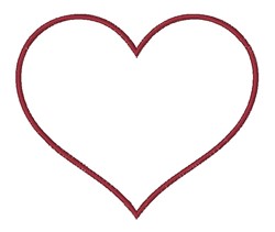 Heart Outline Embroidery Design | EmbroideryDesigns.com