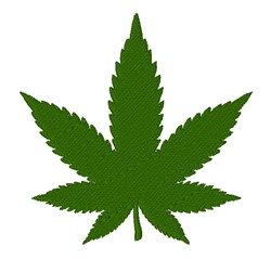 Marijuana Embroidery Design | EmbroideryDesigns.com