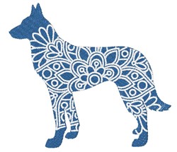 Belgian Malinois Embroidery Design | EmbroideryDesigns.com