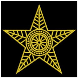 Gold Star Embroidery Design | EmbroideryDesigns.com