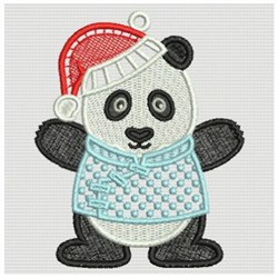 FSL Panda Bear Embroidery Design | EmbroideryDesigns.com