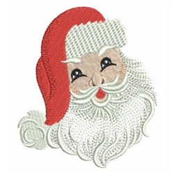 Vintage Santa Face Embroidery Design | EmbroideryDesigns.com