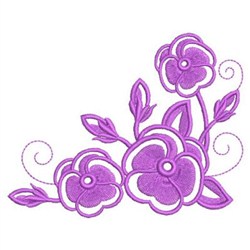 Assorted Simple Flowers Embroidery Design | EmbroideryDesigns.com