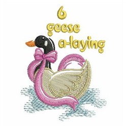Geese A Laying Embroidery Design | EmbroideryDesigns.com