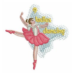 Ladies Dancing Embroidery Design | EmbroideryDesigns.com