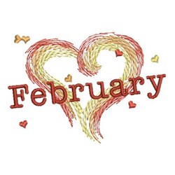 February Embroidery Design | EmbroideryDesigns.com