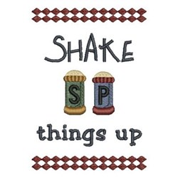 Salt & Pepper Shakers Embroidery Design | EmbroideryDesigns.com
