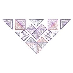 Decorative Corner Triangle Embroidery Design | EmbroideryDesigns.com