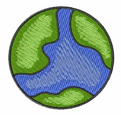 Abstract Earth Embroidery Design | EmbroideryDesigns.com