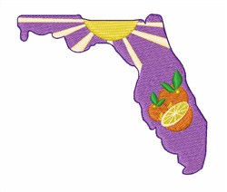 State Of Florida Embroidery Design | EmbroideryDesigns.com