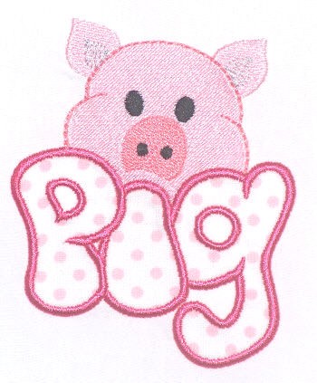 Sewing & Fiber Sewing pig outline embroidery design motif de broderie ...