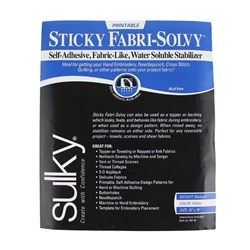 Sulky Sticky Fabri-Solvy Stabilizer - White - 20 x 1 yd. Pkg ...
