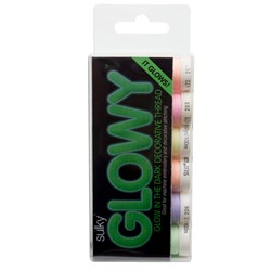Polyester Glow Thread - Sampler - 110 yd. Spools | EmbroideryDesigns.com