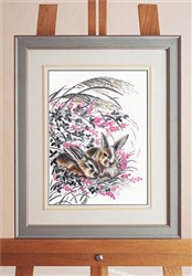 Rabbit 1428 Counted Cross Stitch Kit | EmbroideryDesigns.com